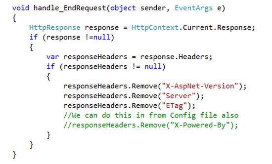 Remove Unwanted HTTP Headers in ASP.NET